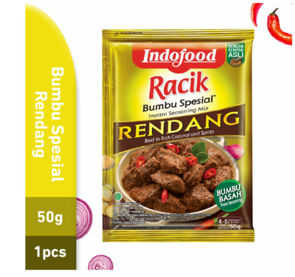 Indofood Racik Rendang Instant Seasoning Ready Mix 50g - Toko Indonesia