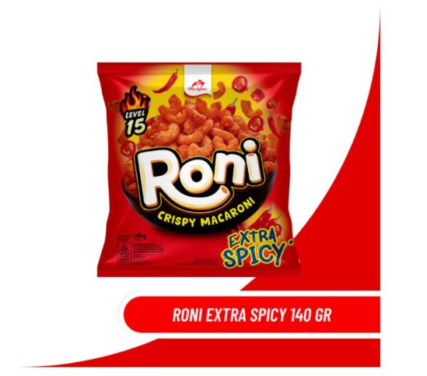 Roni Crispy Macaroni Extra Spicy - 140g - Toko Indonesia
